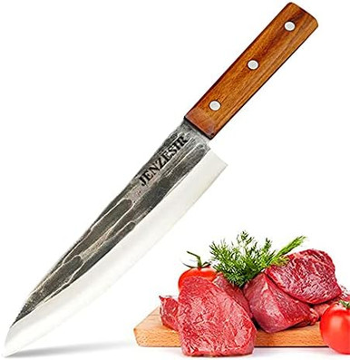 8 Inch Professional Japanese Chef Knifehandmade Forged Gyuto Cleaver 3 ...