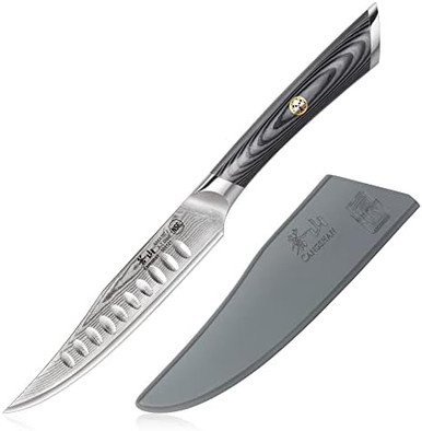 Cangshan Naka Series 503121 X-7 Steel Forged 5-Inch Fine-Edge Steak ...