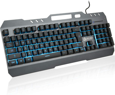 KLIM Lightning Gaming Keyboard - -7 LED Colors - Ergonomic Mechanical ...