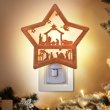 Christmas Jesus Nativity Scene Night Light Plug in, Christmas Jesus ...