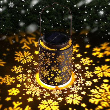 Solar Lanterns Outdoor Waterproof, Snowflake Christmas Decorations ...