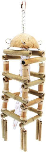 Nature First" 100% Natural Coco Reel Tower Bird Toy21208