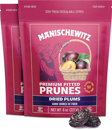 Manischewitz Premium Unsweetened California Pitted Prunes, 8Oz (2 Pack ...