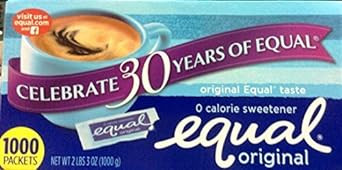 Equal Original Zero Calorie Sweetener 1000 Packets, 35 Oz by Equal