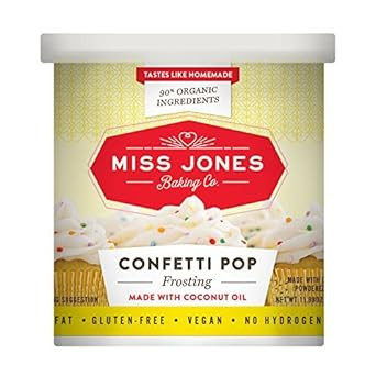 Miss Jones Baking 90% Organic Birthday Buttercream Frosting, Perfect ...