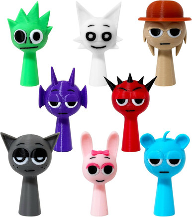 Czygeaft 12 Pack 3D Printed Rhythm Box Action Figures – Funky Beat ...