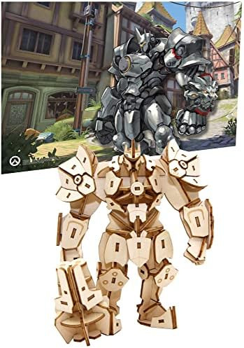 Incredibuilds Overwatch Reinhardt 3D Wood Puzzle & Model Figure Kit ...
