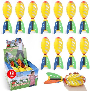 12 Pack Flying Foam Foam Missile Footballs With Tails Sports Aero ...