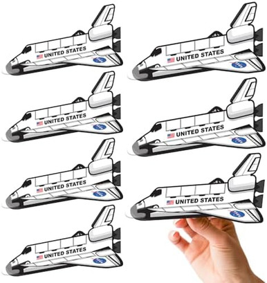 Artcreativity Space Shuttle Gliders, Set Of 24, Flying Toys For Boys & Girls, Made Of Foam ...