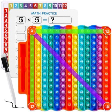 Ek-Memory-Fish Multiplication Table Game Pop Fidget Learning Toy ...