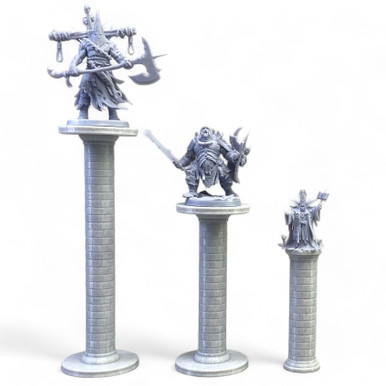 Lixusia Combat Risers Adjustable Height Flying Miniature Stands With 3 ...