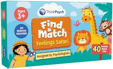 Thinkpsych Find & Match - Feelings Safari Animals & Emotions Matching ...