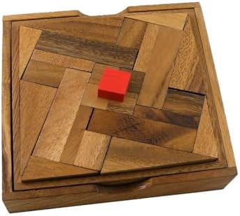 Winshare Puzzles And Games Impossible Square Wooden Puzzle Brain Teaser