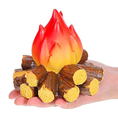 Kisangel Mini Campfire Lamp Flame-Like Led Night Light Table Lamp ...