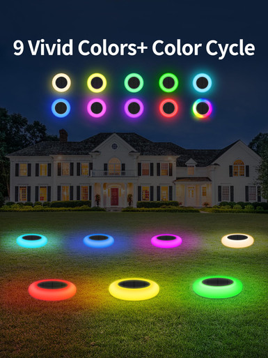 Lightonight Colorful Solar Colorful Solar Lights Outdoor Color Changing ...