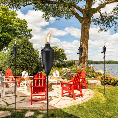 Xinwxss Home Garden Torch Set Of 6 Large Capacity 22Oz Outdoor Metal ...