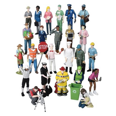 Constructive Playthings Pretend Professionals 24-Piece Career Toy ...