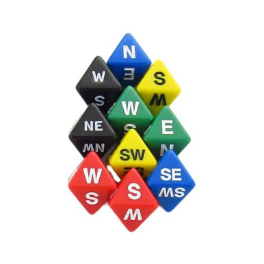 Koplow Games Assorted Compass Dice D8 15mm (19/32in) Pack of 10 Koplow ...