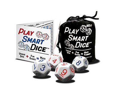 Semper Smart Games PlaySmart Dice: Uniquely Numbered Dice System with 5 ...