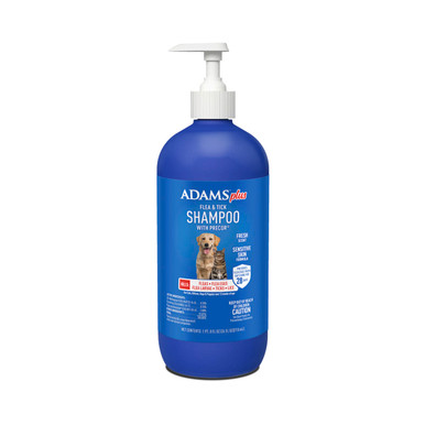 Adams Plus Flea & Tick Shampoo With Precor For Cats Kittens Dogs ...