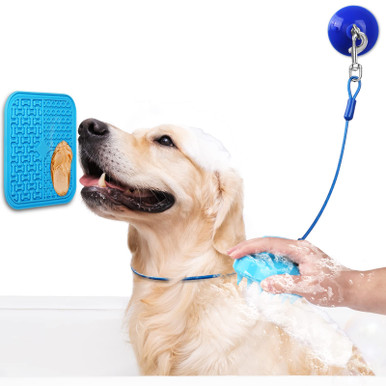 Petbobi Dog Bathing Tether With Heavy Suction Cup Pet Grooming Tub ...