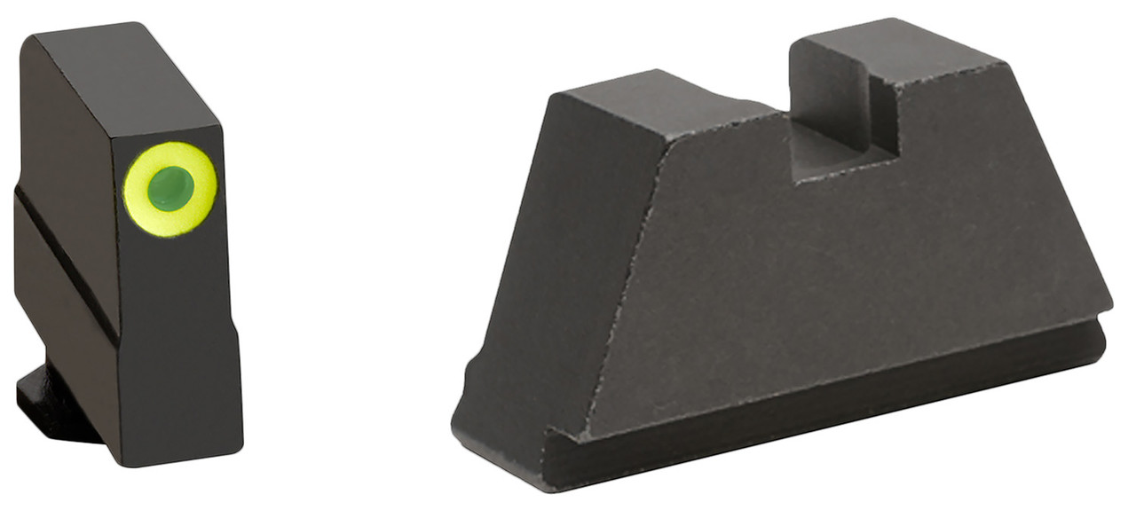 AmeriGlo GL691 Optic Compatible Sight Set for Glock 3XL Tall Green ...