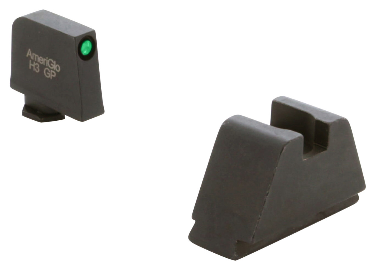 AmeriGlo GL811 Optic Compatible Sight Set for Glock 3XL Tall Green ...