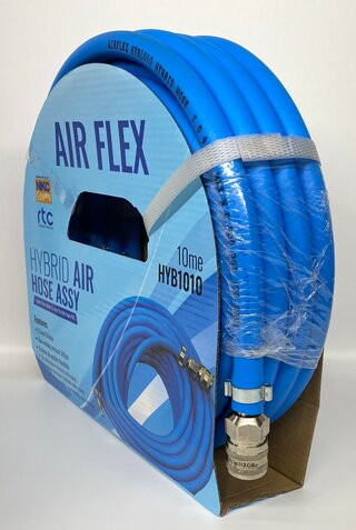 Airflex 20m Hybrid Air Hose | 9.5mm ID with Hi-Flo Fittings | Albany Air NZ