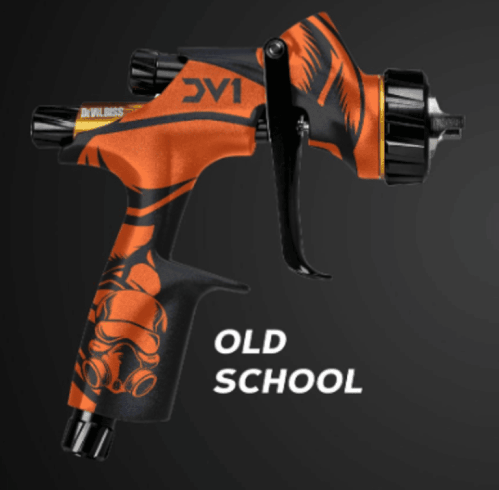 DeVilbiss DV1 Clearcoat Limited Edition Spray Gun & Cup - "Old School ...