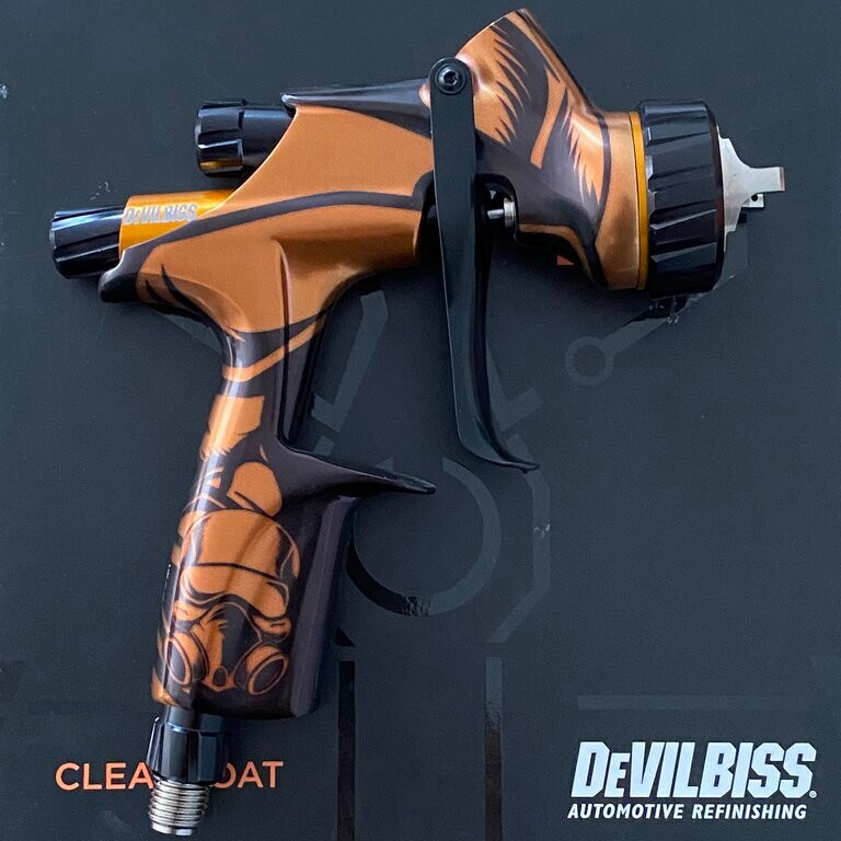 DeVilbiss DV1 Clearcoat Limited Edition Spray Gun & Cup - "Old School ...