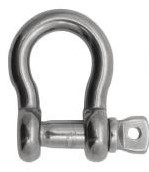 Stainless Steel 316 Bow Shackle 7/16" Forged US Type Oversized Pin ...