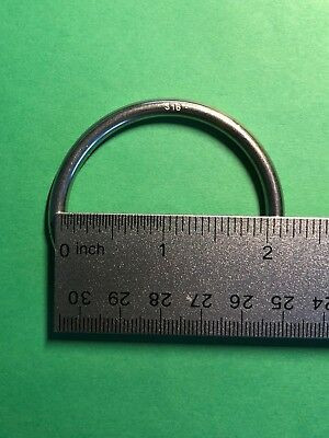 Stainless Steel 316 Round Ring Welded 3/16" x 2" (5mm x 50mm) Marine ...