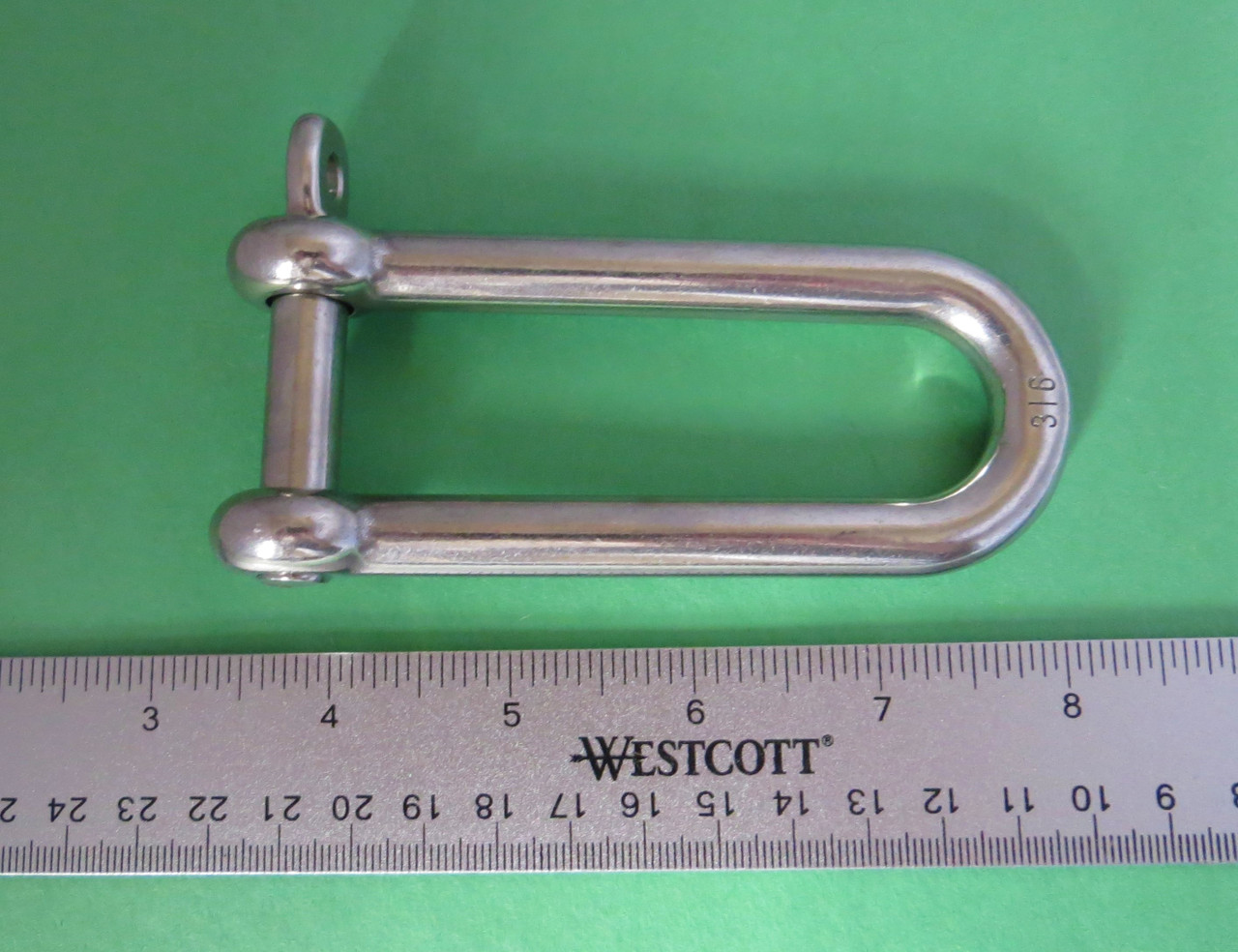 Stainless Steel 316 Long D Shackle with Captive Pin 1/2" (12mm) - US ...