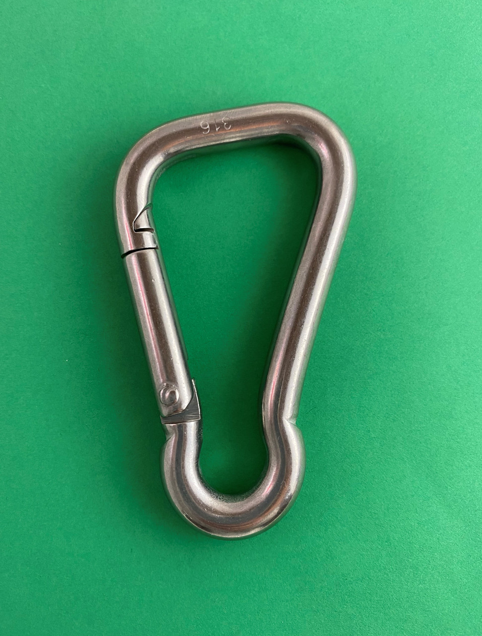 Stainless Steel 316 Spring Hook No Eye with Flat Top 3/8" (10mm) Marine ...