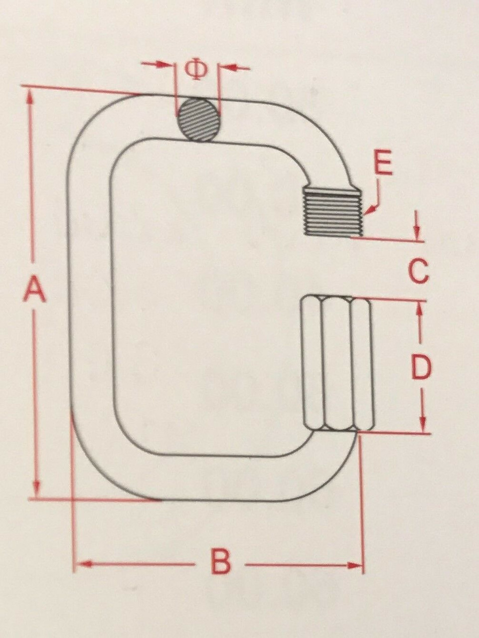 Stainless Steel 316 Square Quick Link 1/8" (3.5mm) Marine Grade Boating ...