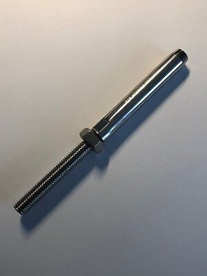 Stainless Steel 316 Swage Stud M10 Threaded Terminal Marine Grade for 1 ...