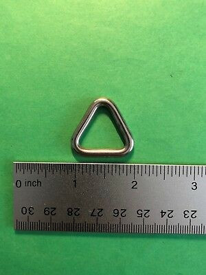 Stainless Steel 316 Triangle Ring Welded 5/32" x 3/4" (4mm x 20mm ...