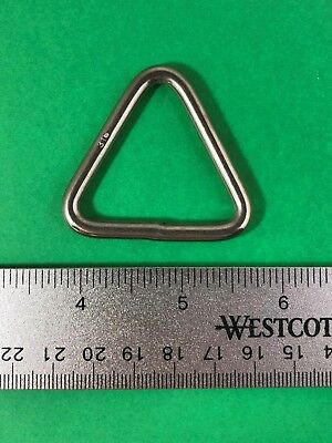 Stainless Steel 316 Triangle Ring Welded 3/16" x 1 5/8" (5mm x 40mm ...