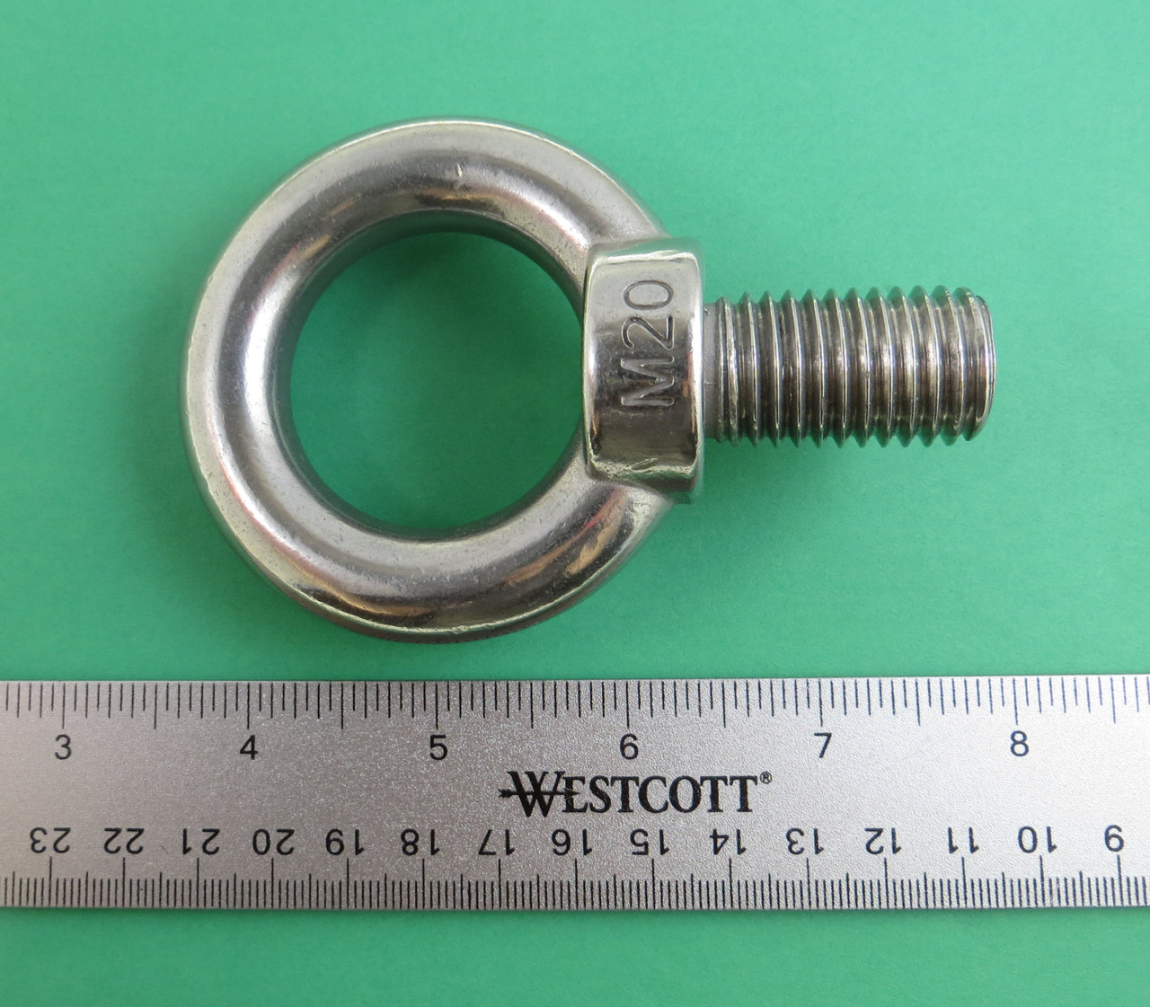 US STAINLESS Stainless Steel 316 M20 Lifting Eye Bolt 20mm Marine Grade ...