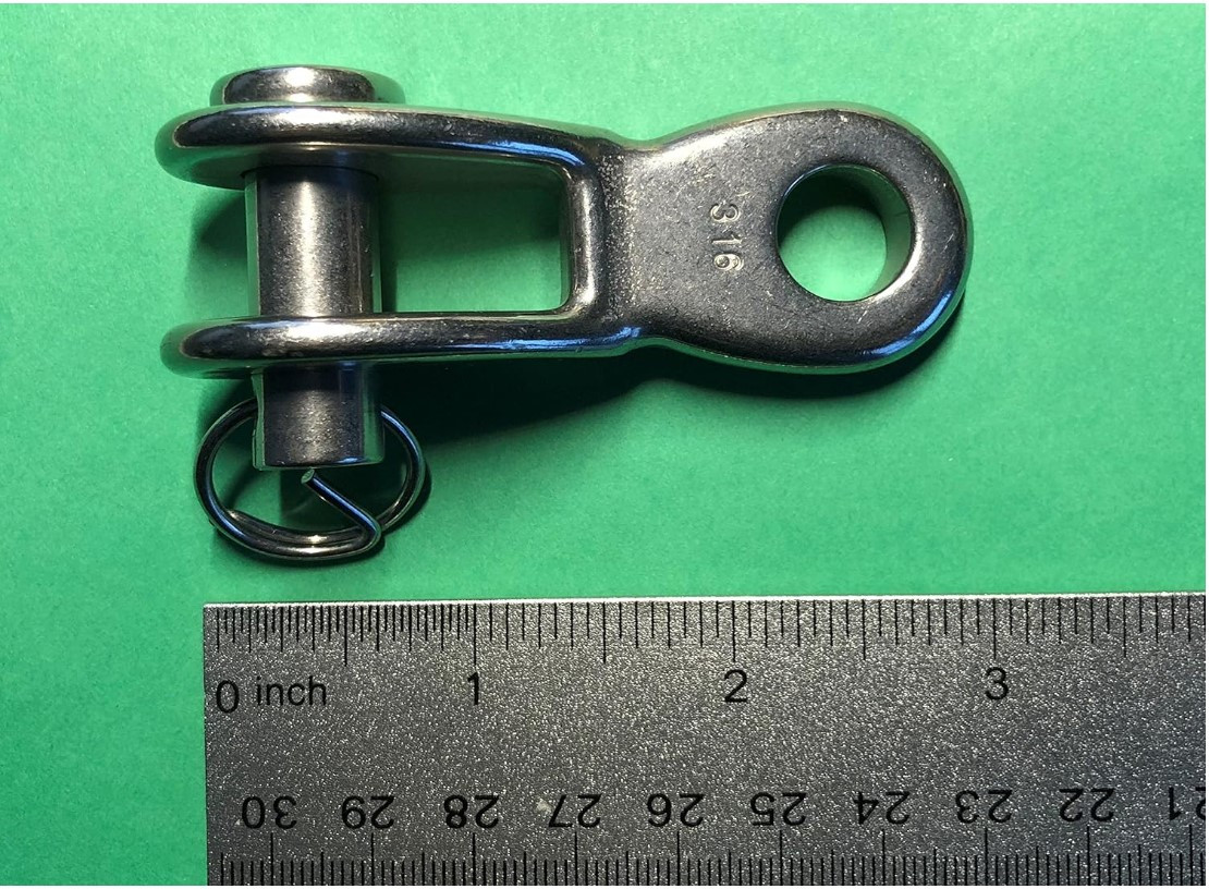 Stainless Steel 316 Rigging Toggle 1/2" (12mm) Marine Grade - US Stainless