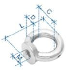 Stainless Steel 316 M10 Eye Nut 10mm Marine Grade Heavy Duty - US Stainless