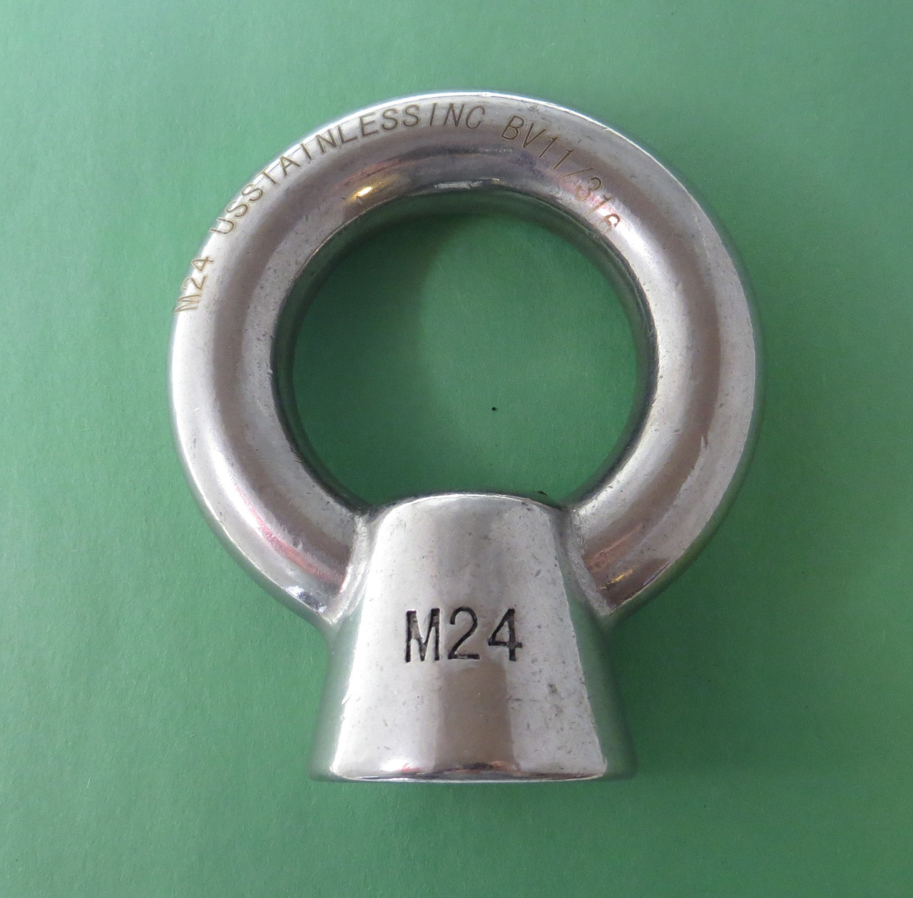 Stainless Steel 316 M24 Lifting Eye Nut 24mm Marine Grade - US Stainless