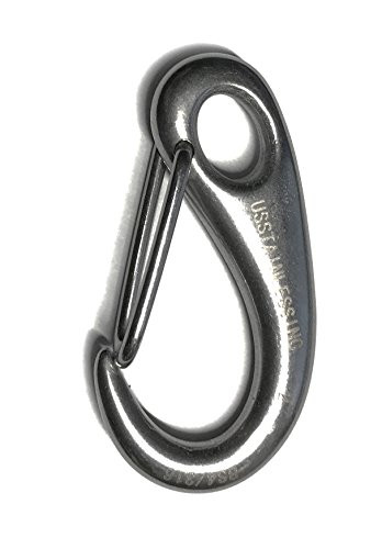 Stainless Steel 316 Spring Gate Snap Hook Clip 2" Marine Grade Lobster ...