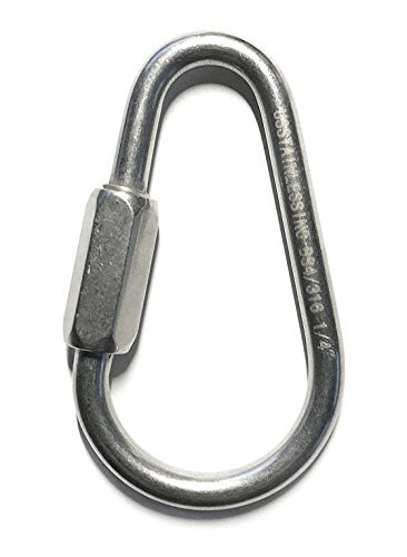Stainless Steel 316 Pear Shape Quick Link 1/4" (6mm) Marine Grade - US ...