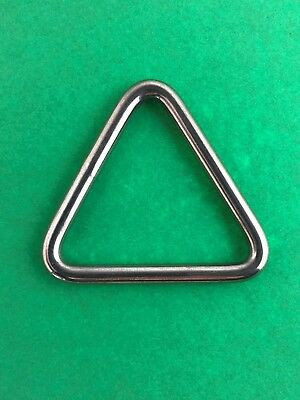 Stainless Steel 316 Triangle Ring Welded 3/16" x 1 3/4" (5mm x 45mm ...