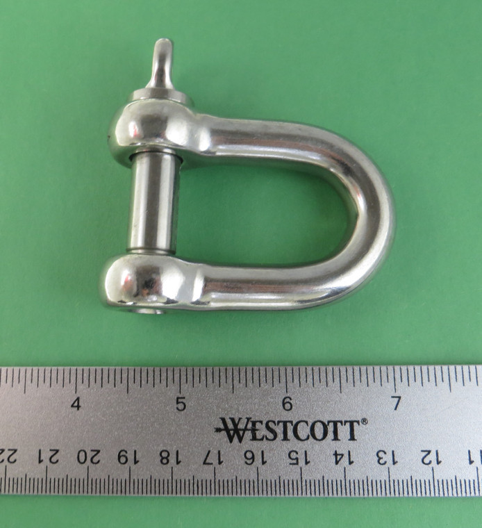 Stainless Steel 316 Forged D Shackle Marine Grade M12 (1/2") Load Rated ...