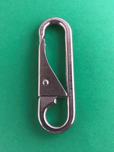 Stainless Steel 316 1/4" Chain Snap Spring Hook with Closed End Marine ...