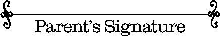 Parent's Signature / Signatures des parents - Cling Mount