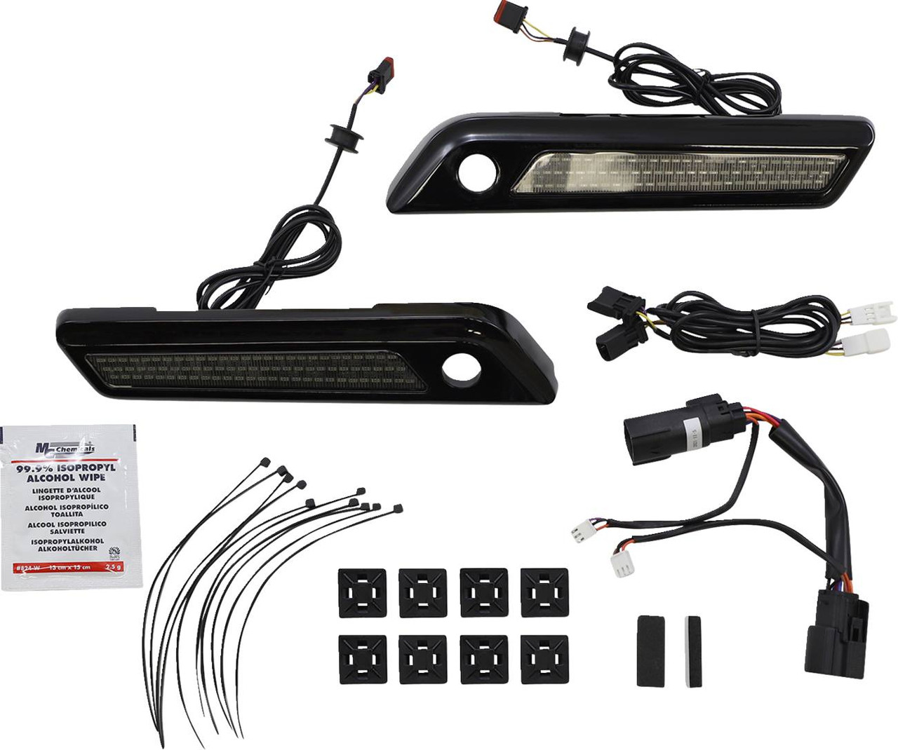 Custom Dynamics - CD-SBL-BCM-SB - Latch Light - Saddlebag - Smoke - Black