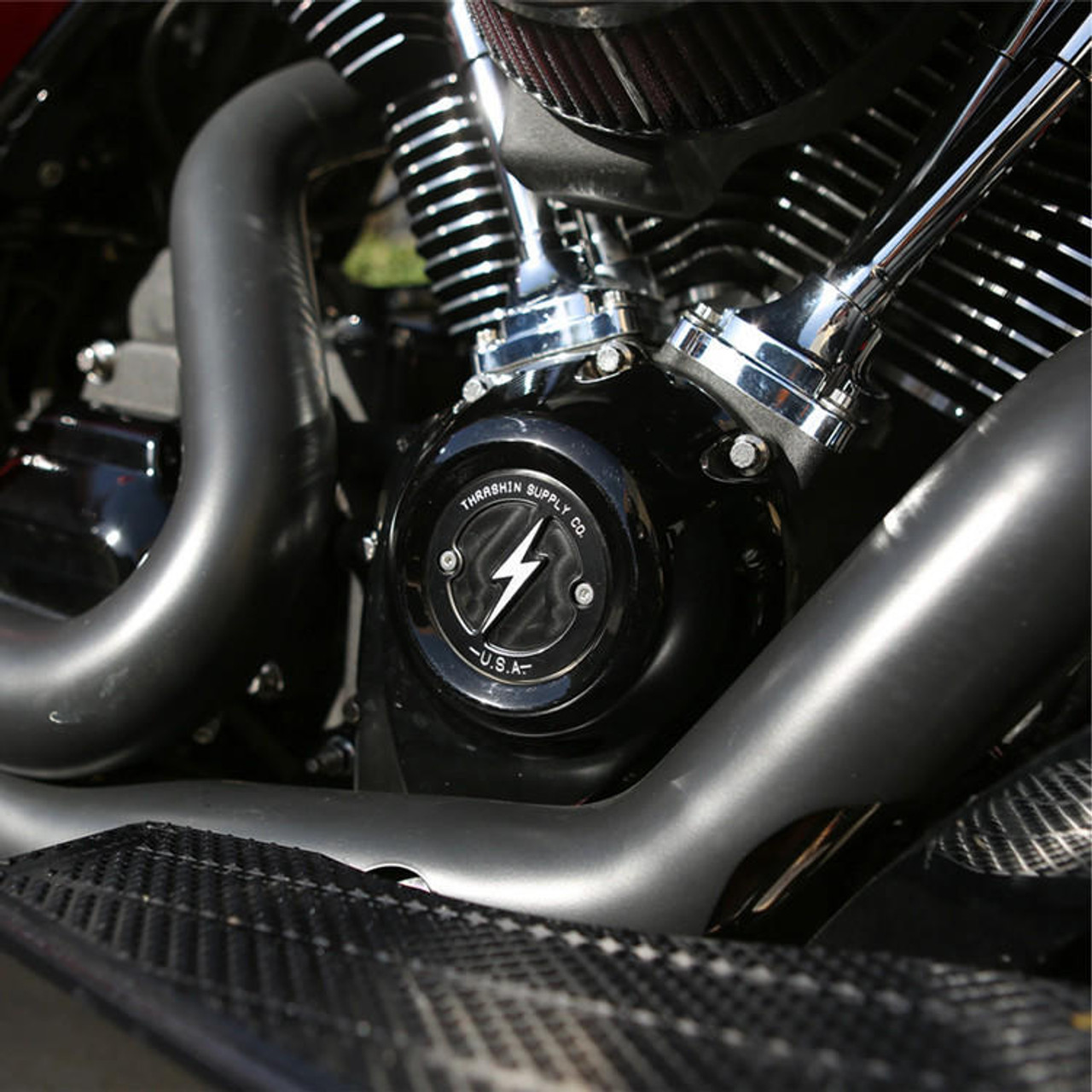 Thrashin Supply Dished Points Covers fits 17 20 M8 Softail Models